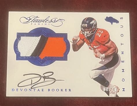 Devontae Booker 2016 Flawless Momentum Jersey Patch Rookie Auto Rc Sp