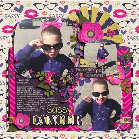 Sassy Dancer Sweet Shoppe Gallery Scrapbook Inspiration Digi
