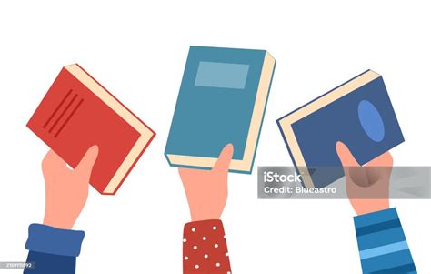 책 교환 또는 지식 공유 벡터 일러스트레이션 교육 및 지식 개념 스왑 문학 행사 도서관의 날 북클럽 교과서에 대한 스톡 벡터 아트 및 기타 이미지 Istock