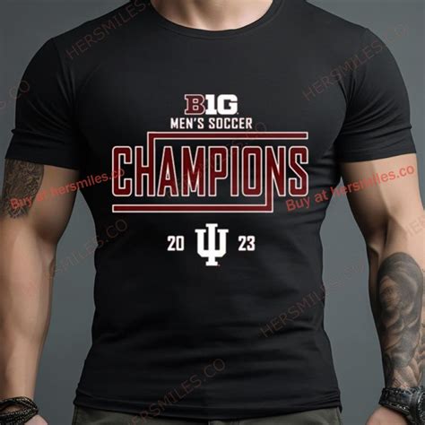 Crimson Indiana Hoosiers 2023 Big Ten Mens Soccer Regular Season