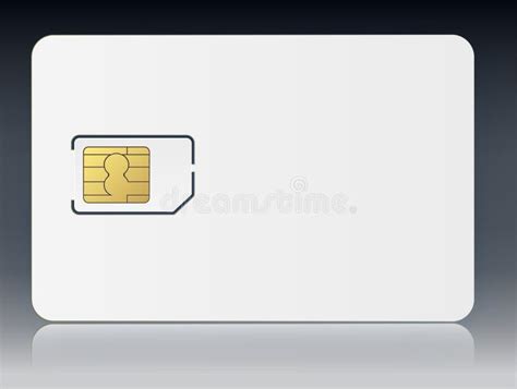 Vector Sim Mobile Cellular Phone Sim Card Chip Isolated On Background Vector Stock Illustration