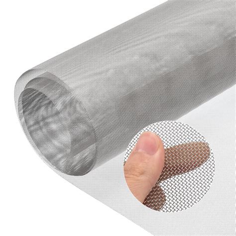 Uxcell Stainless Steel Woven Wire Mesh 16x47 304 Metal Screen Mesh Roll 30 Mesh Wire Mesh