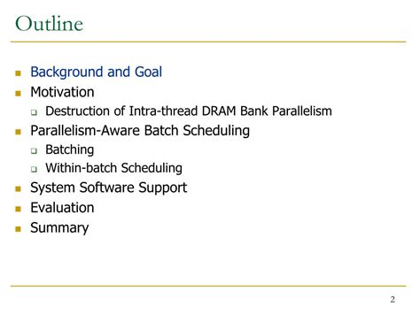 PPT Parallelism Aware Batch Scheduling Enhancing Both Performance And