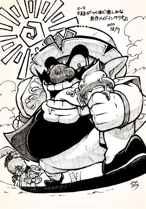 Wario Mona And Jimmy T Warioware And More Drawn By Yamato Koara Danbooru