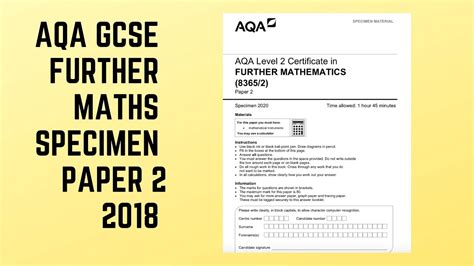 Aqa Further Maths Igcse