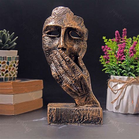 The Thinker Statue Thinker Model No Talk Theme Statue Antique Black