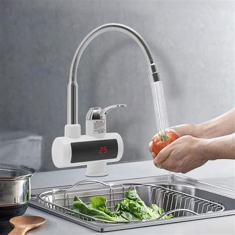 Hogart Elektrische Wasserhahn Mit Durchlauferhitzer 230v Für Küche Garten Bad Wohnwagen