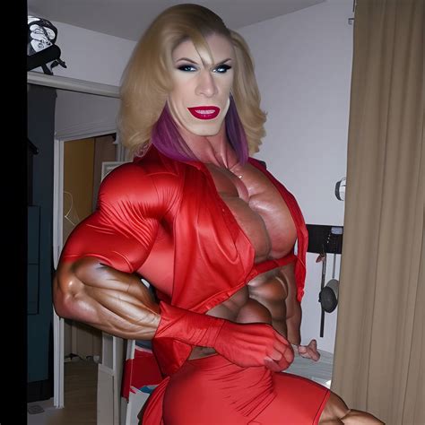 Muscular Crossdresser Likes To Tease Men By Musclefanai On Deviantart