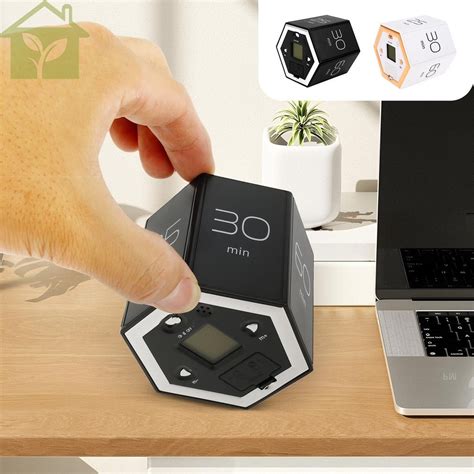 Cube Timer Flip Focus Timer 1 5 10 25 30 60 Minutes And Custom Countdown Time Management Timer