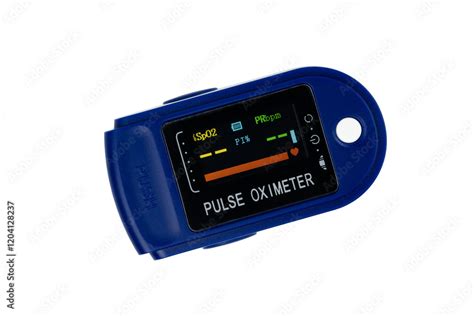 Pulse Oximeter Device Displaying Oxygen Saturation And Heart Rate Measurements For Health