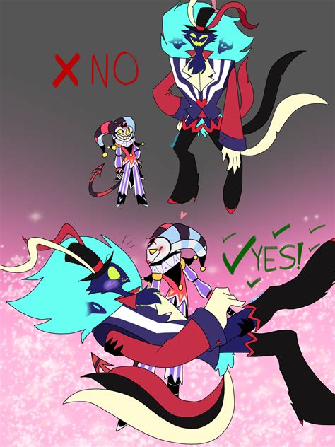 Asmodeus X Fizzarolli Forever Art By Helluvadump On Tumblr R Helluvaboss