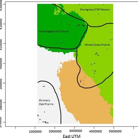Map Of Lesser Prairie Chicken Range With Sampling Locations