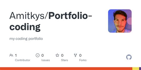 Github Amitkysportfolio Coding My Coding Portfolio