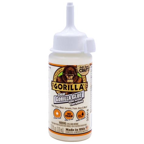 Gorilla Glue Clear Incredibly Strong Glue Gorilla Glue