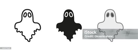 유령 아이콘입니다 할로윈 정신의 상징입니다 으스스한 팬텀 벡터 일러스트 레이 션입니다 무서운 유령 그림 기호 흰색 만화 캐릭터 픽토그램입니다 소름 끼치는 괴물 개념입니다