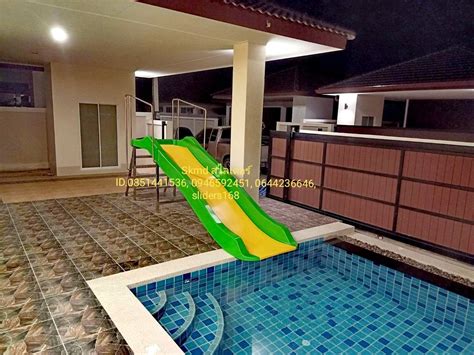 🥇🥇สินค้าขายดีที่สุด Skm D สไลเดอร์ สระว่ายน้ำ ไฟเบอร์กลาส