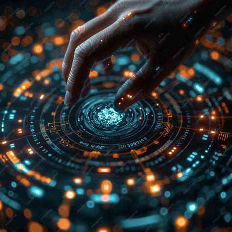 Ai Machine Learning Hands Of Robot And Human Touching On Big Data Network Connection Data