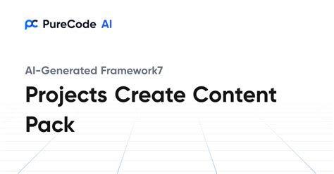 Build Great Framework7 Projects Create Content Pack Components Faster Using Ai Tools