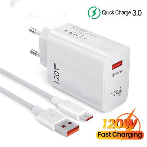 W Usb Charger Fast Charging Power Adapter A Type C Cable For Huawei Shopee Philippines