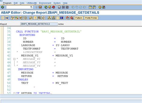 Sap Tech Calling Bapis From Sap Abap Ex Bapi Message Getdetail