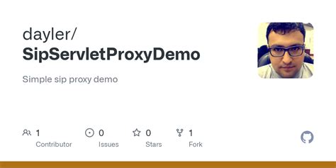 GitHub Dayler SipServletProxyDemo Simple Sip Proxy Demo