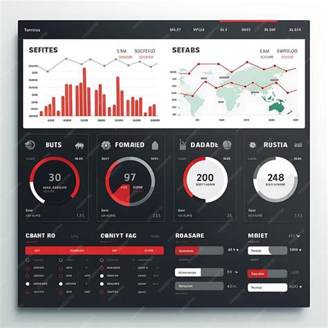 Premium Ai Image Web Dashboard Sales Sales Performance Dashboard Widget Based Layout Bold A