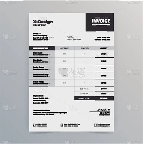 商务 模板 计划书 文档 税 收据 桌子 矢量 插画 纸素材 花瓣网