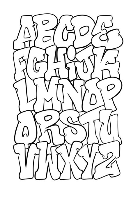 Abc Graffiti 01 Etsy