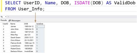 Isdate Function In Sql Server Sql Server Guides