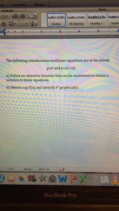 Solved The Following Simultaneous Nonlinear Equations Are To