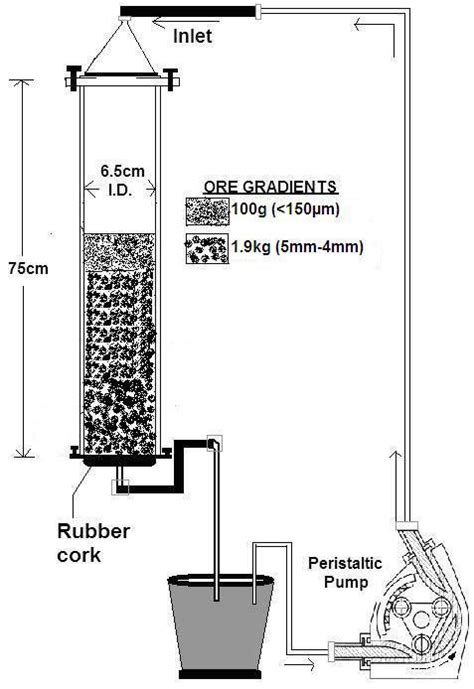 Schematic Diagram Of Lab Scale Column For Narwapahar Ore 20kg