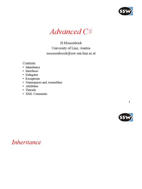 Advanced C Concepts Pdf Inheritance Object Oriented Programming Class Computer
