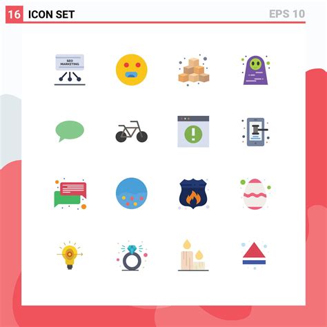 16 Universal Flat Colors Set For Web And Mobile Applications Scary Halloween Character School