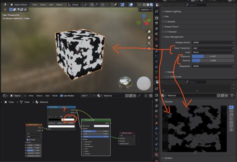Texturing How To View Non Color Textures In Linear Space Blender Stack Exchange