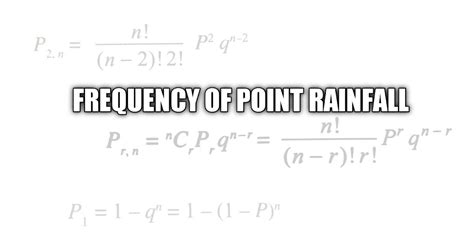 Frequency Of Point Rainfall