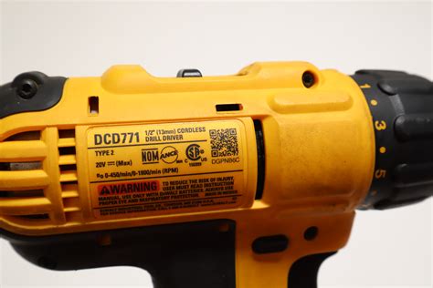Dewalt Dcd771 20 Volt 12 In Cordless Drill 1500 Rpm