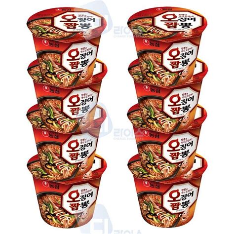 [농심] 오징어짬뽕 115g 큰사발 8개 해물 컵라면 큰컵 홈플러스 택배배송