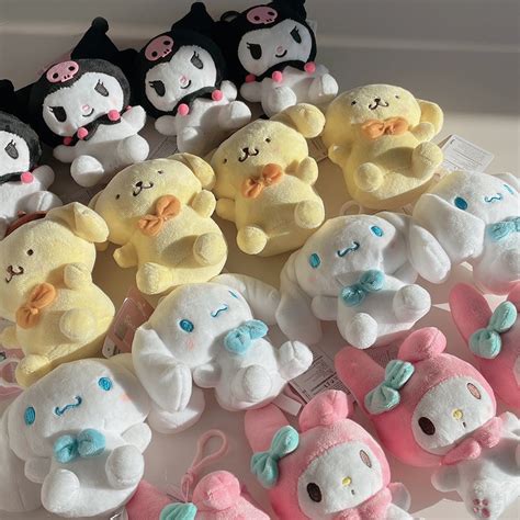 오엘상점 산리오 시나모롤 쿠로미 미니 인형 가방고리 위시버킷