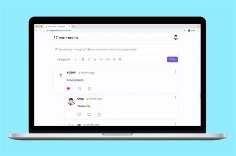 Chirpy Open Source Comment System Made With React Js