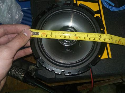 Порядок измерения размера динамиков акустической системы