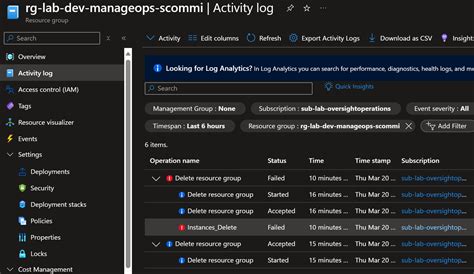 Unable To Delete Azure Scom Managed Instance Due To Internal Error