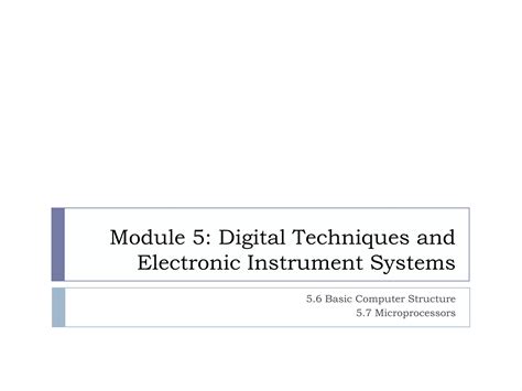 5 6 Basic Computer Structure Microprocessors Pptx