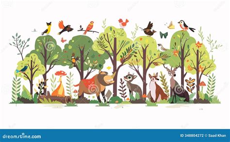 Ecosystem Types Cartoon Vector Illustration 269506836