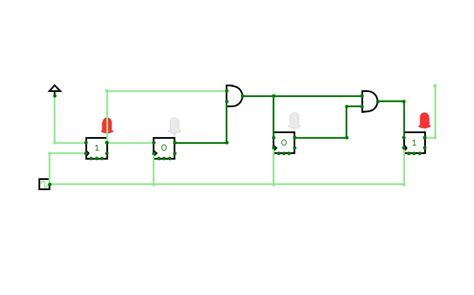 Circuitverse 4 Bit Synchronous Up Counter Using T Flip Flop