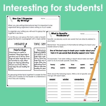 Informational Writing Unit By Creations By Kim Parker TpT