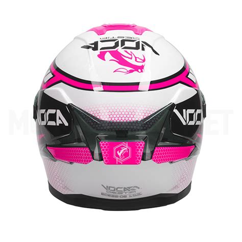 Casco Integral Voca Bestia Dos Pantallas Rosa Electric