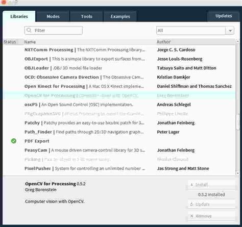 Processing Opencv Library Confusion Stack Overflow