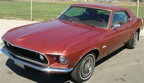 Indian Fire Red 1969 Ford Mustang Hardtop