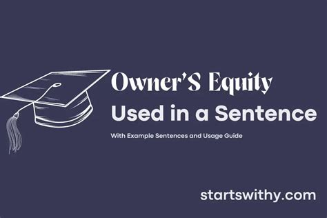 Owners Equity In A Sentence Examples 21 Ways To Use Owners Equity