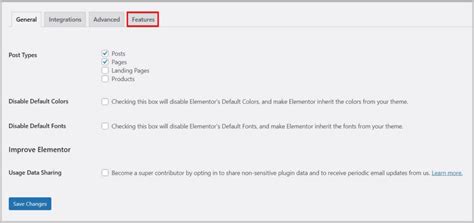 how to activate flexbox container in elementor
